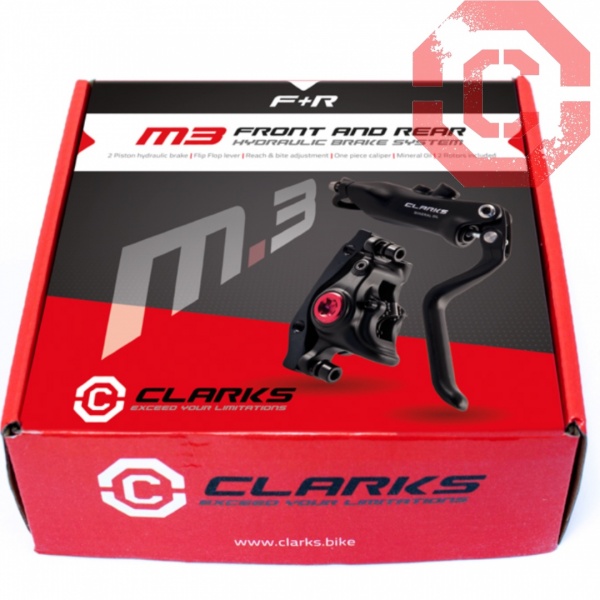 Clarks M4 front rear hydraulic brake set - Cyclemania