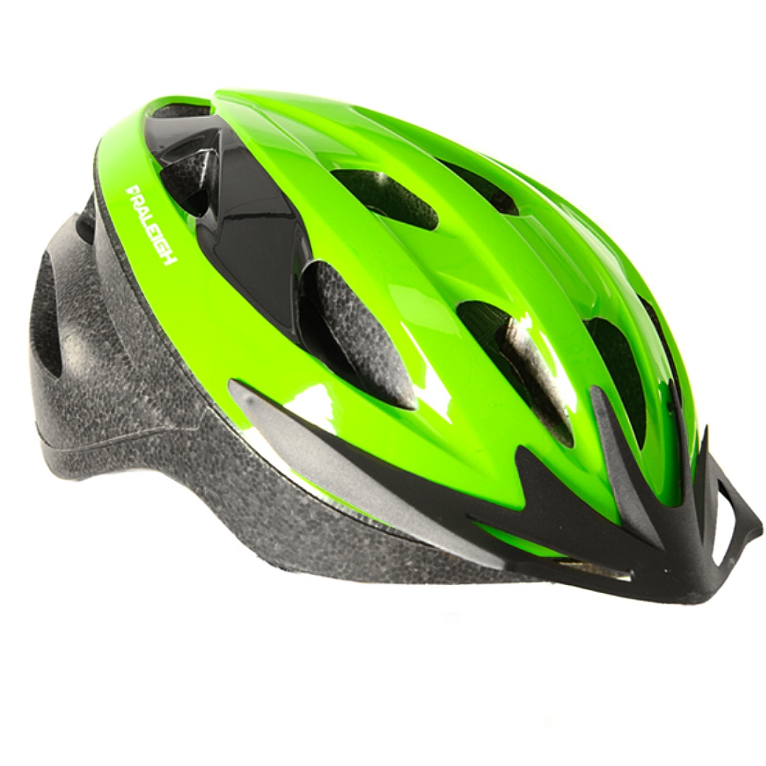 Raleigh Swift Helmet Green & Black - multi sizes - Cyclemania